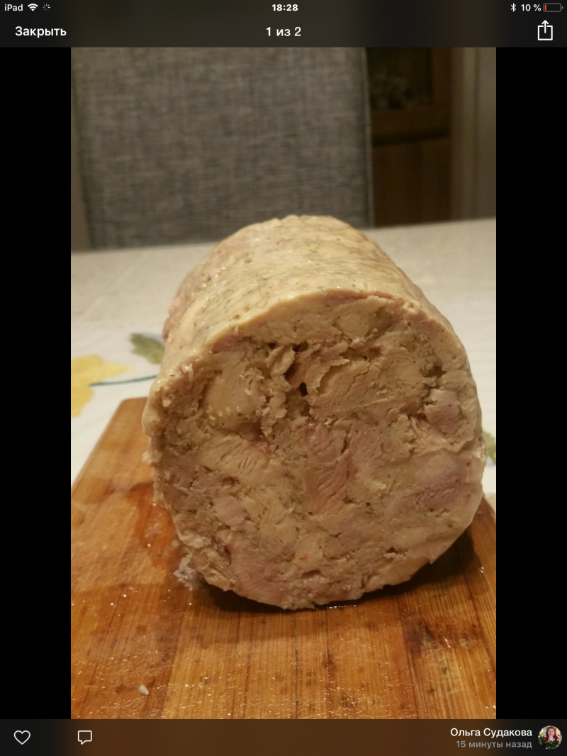 Ветчина из курицы в ветчиннице — рецепт с пошаговыми фото и видео. Как ...
