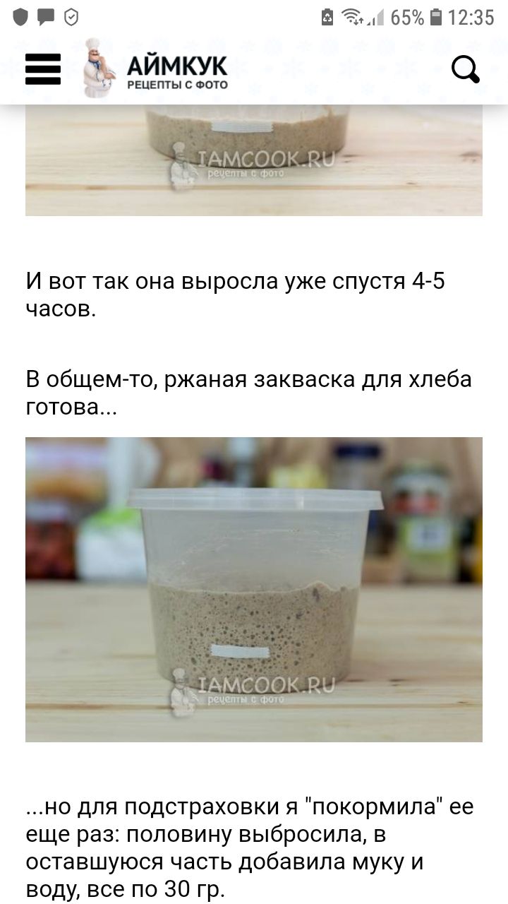 Ржаная закваска для хлеба — рецепт с фото пошагово + отзывы. Как ...