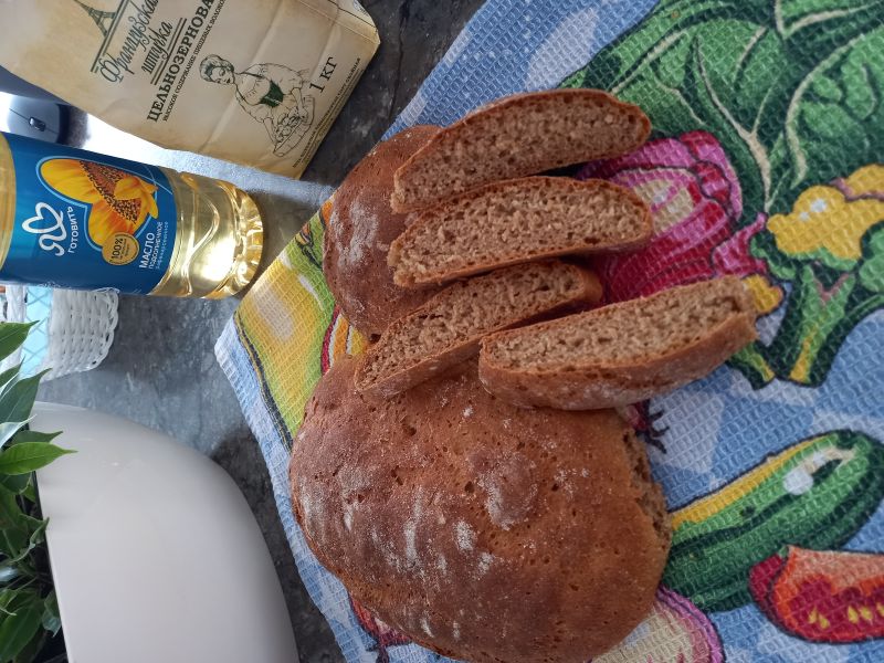 Хлеб из цельнозерновой муки в духовке — рецепт с пошаговыми фото и ...